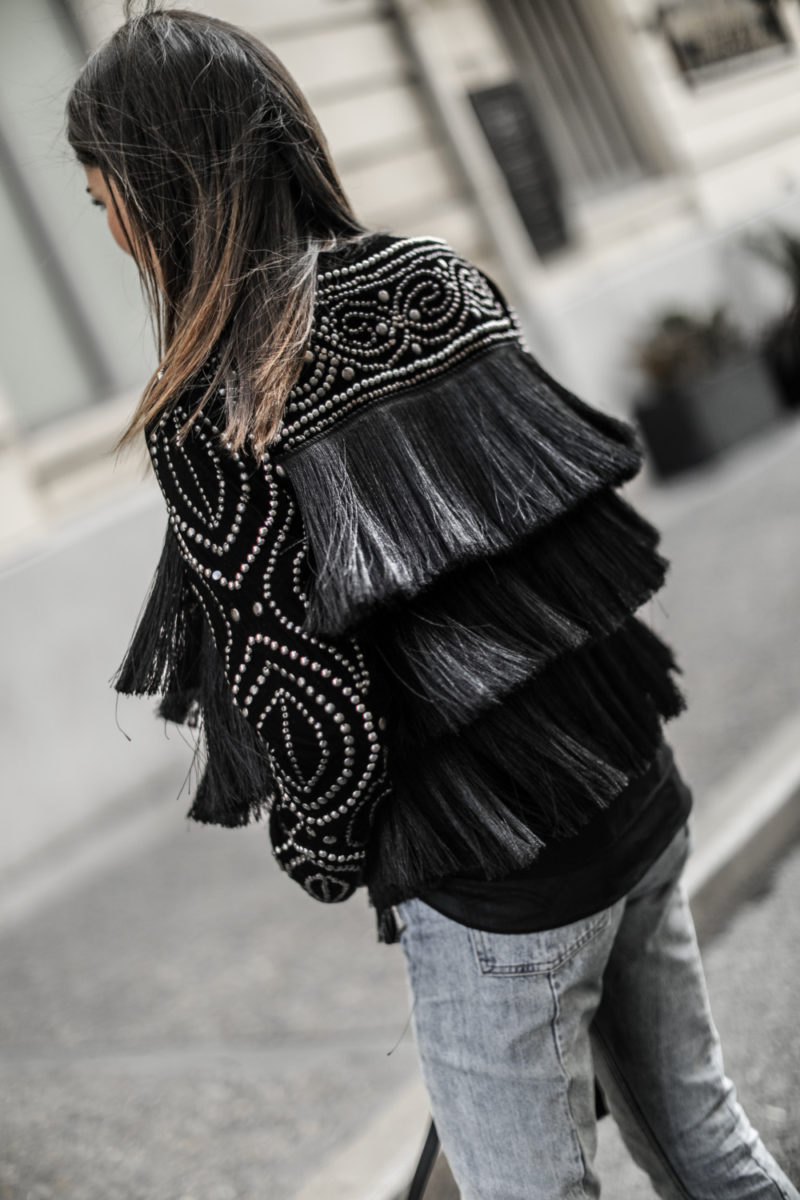 Veste à franges | JUNE Sixty-Five - Blog Mode